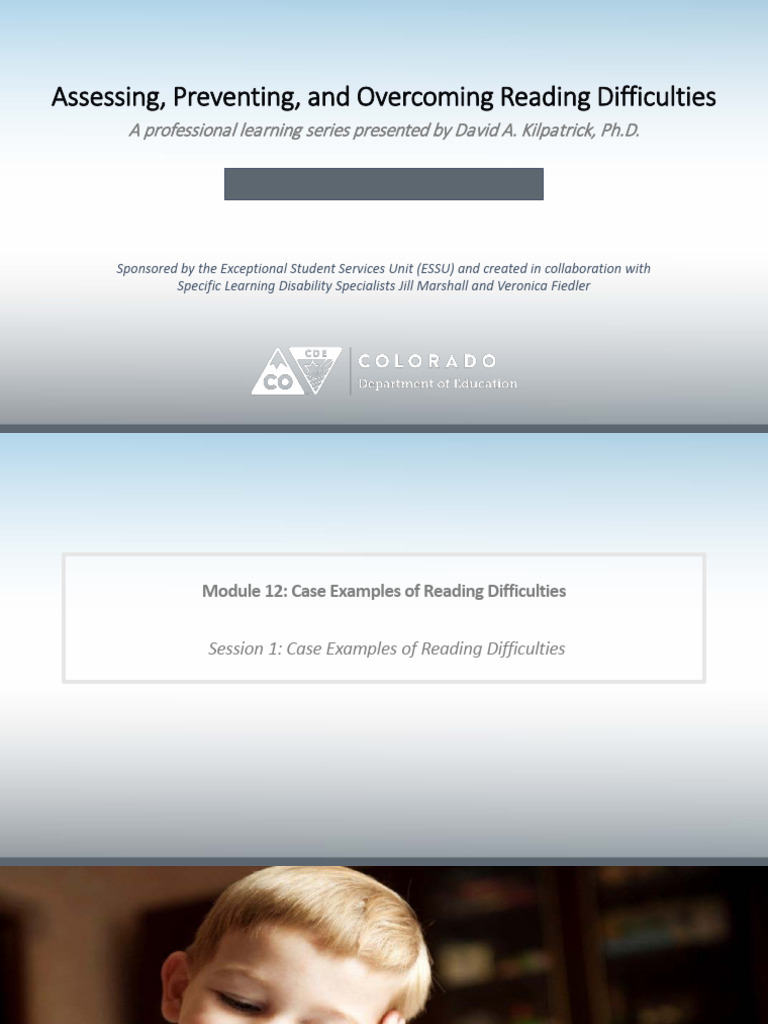 12.1 Case Examples of Reading Difficulties | PDF | Wechsler Adult ...