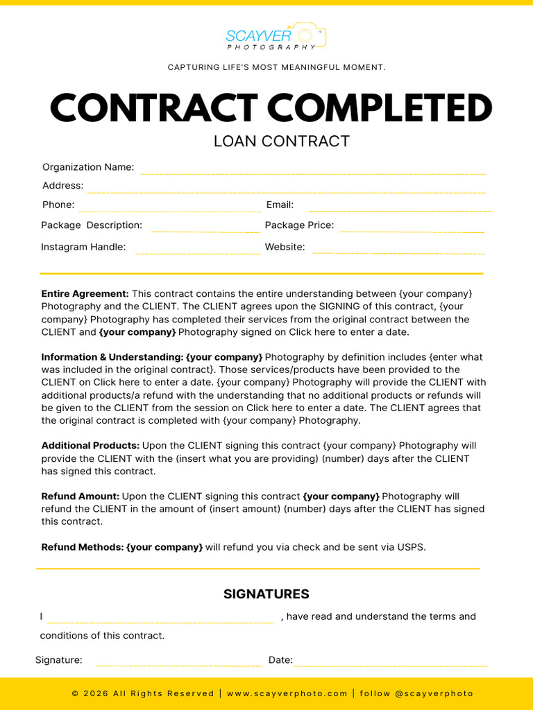 Contract Completed | PDF