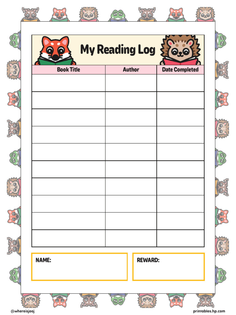 Reading Log | PDF