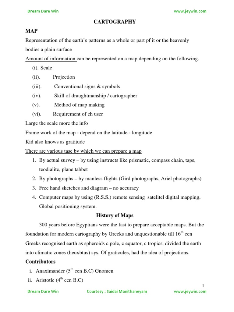 Cartography | PDF