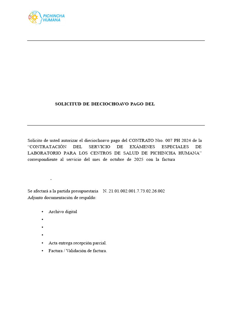 Mem 24 Ph Kh 25 Solicitud Pago Signed | PDF
