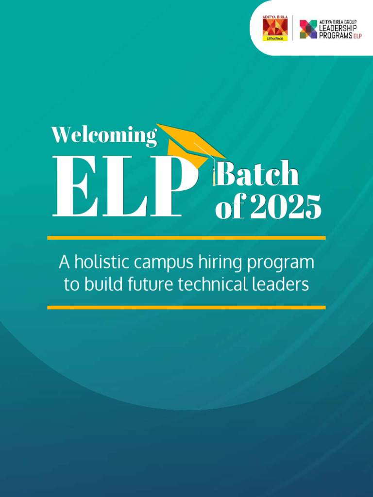 Welcoming ELP Batch of 2025 | PDF