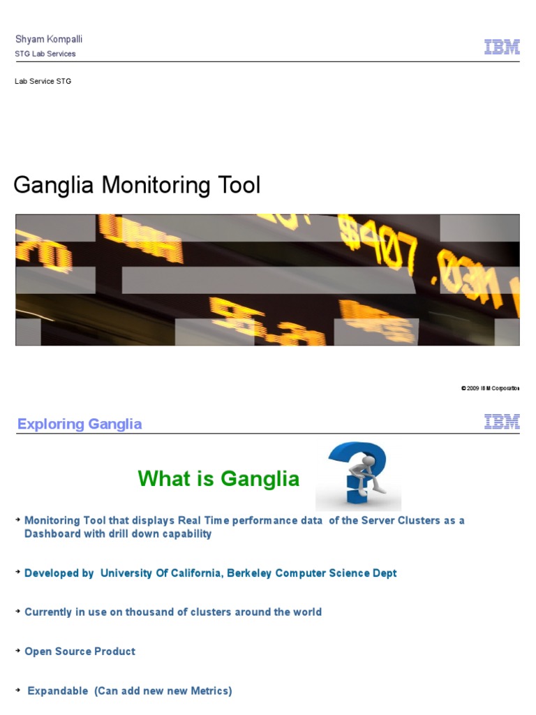 Ganglia Presentation | PDF | Computer Networking | Network Architecture