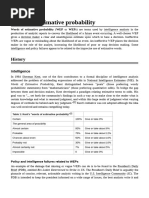 Communicating Probability in Defence Intelligence | PDF