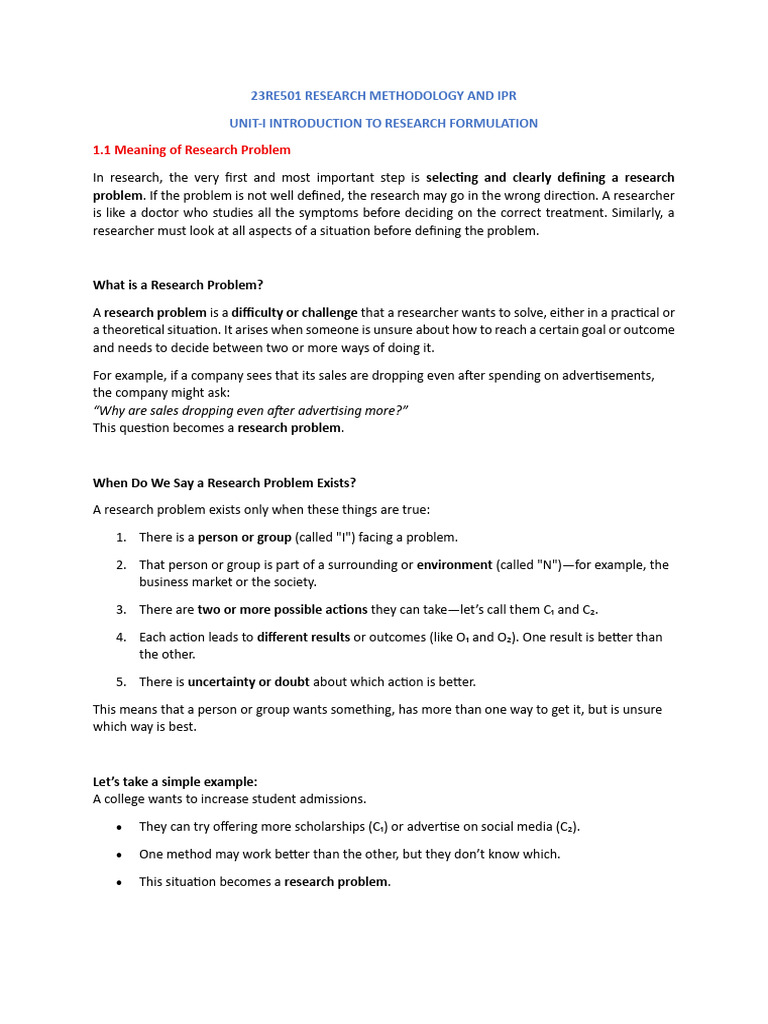 Understanding Research Problems and Sources | PDF | Statistics | Science