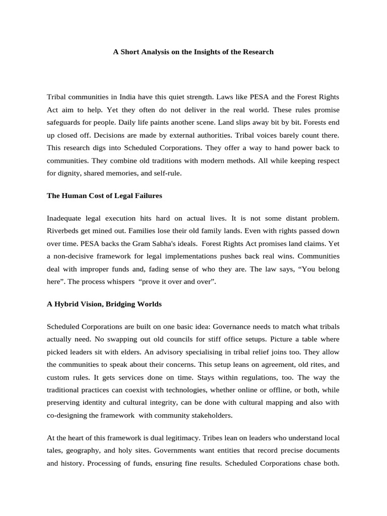 A Short Analysis On The Insights of The Research | PDF