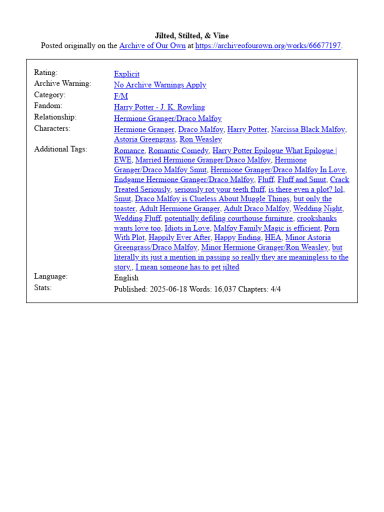 Jilted Stilted Vine | PDF