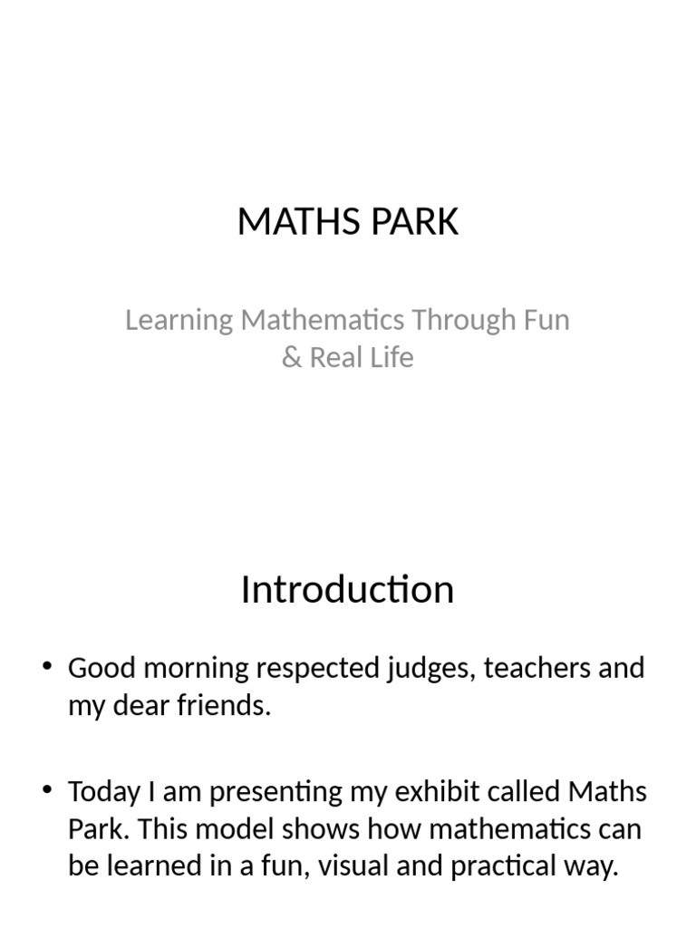 Maths Park: Fun Learning in Math | PDF | Mathematics | Cartesian ...