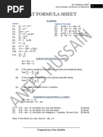 SAT Math Formula Cheat Sheet 2025 | PDF | Angle | Circle