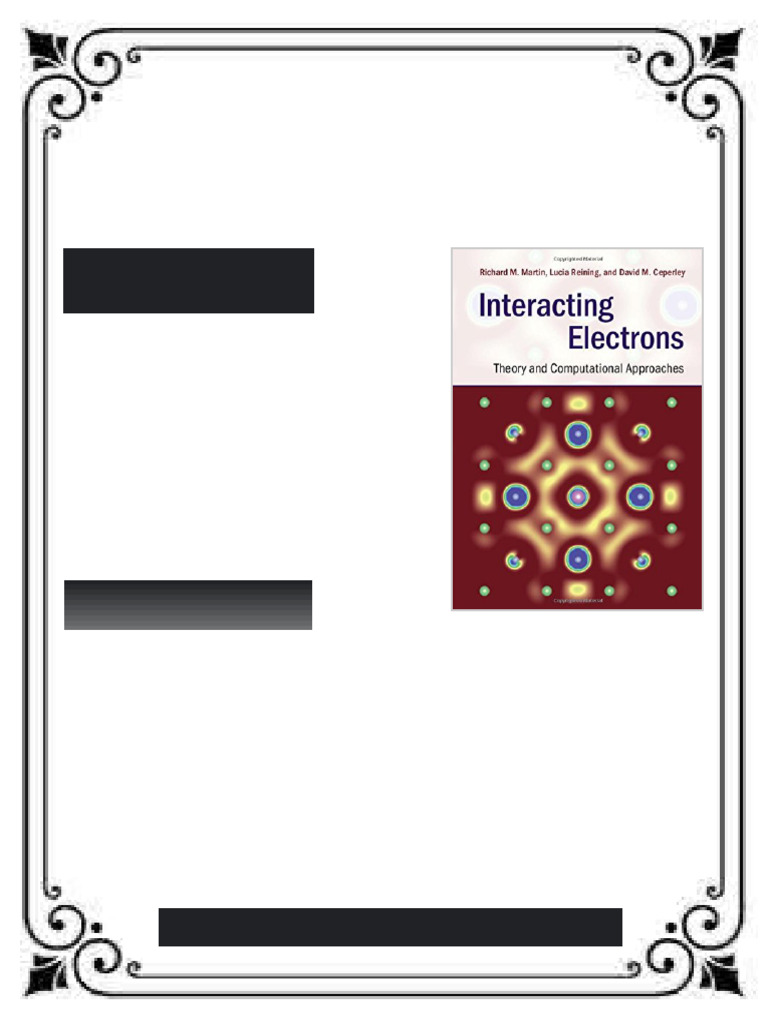 Interacting Electrons Theory and Computational Approaches 1st Edition ...
