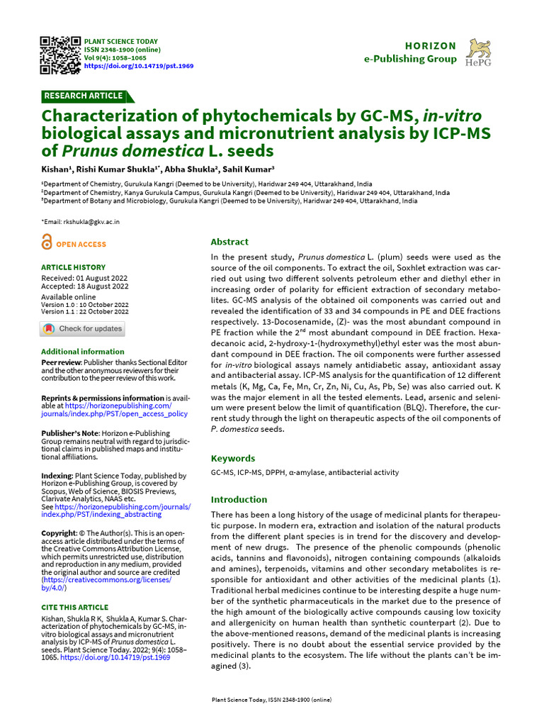 PST EPrint 1969 Final | PDF | Gas Chromatography–Mass Spectrometry ...