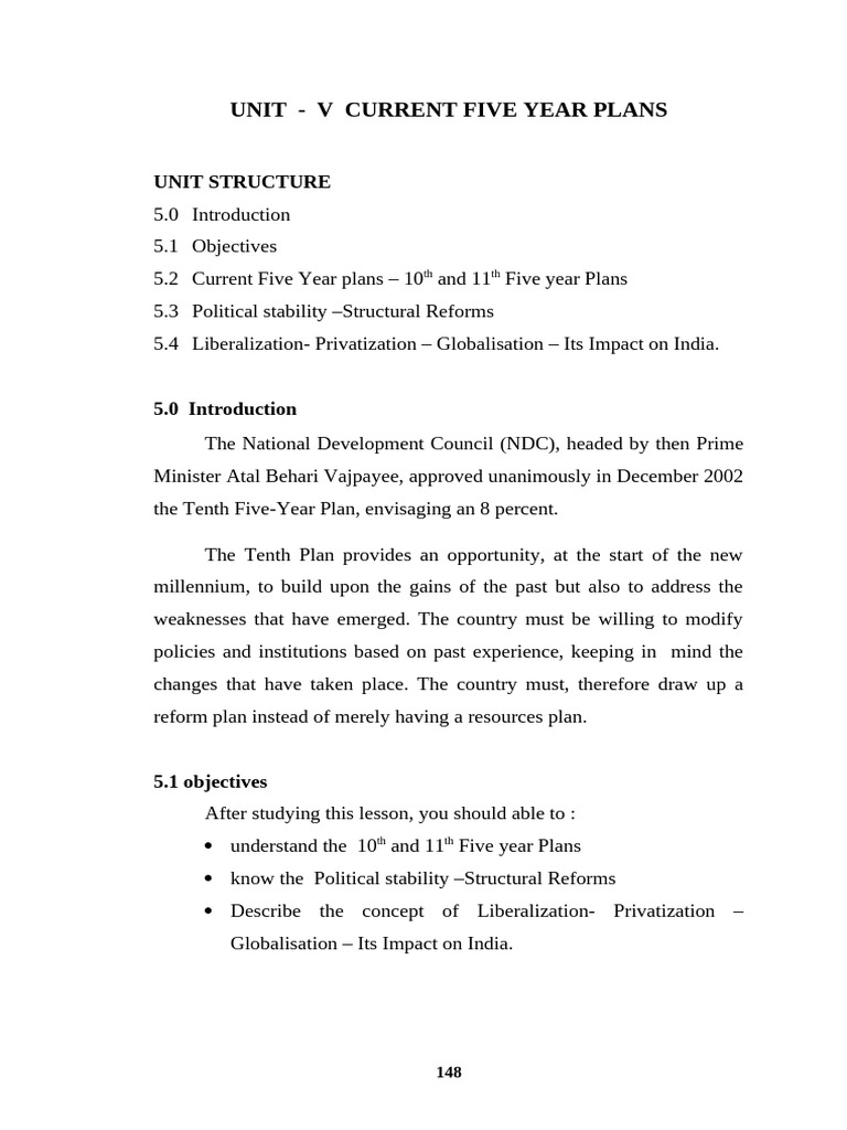 Current Five-Year Plans Overview | PDF | Economic Growth | Privatization