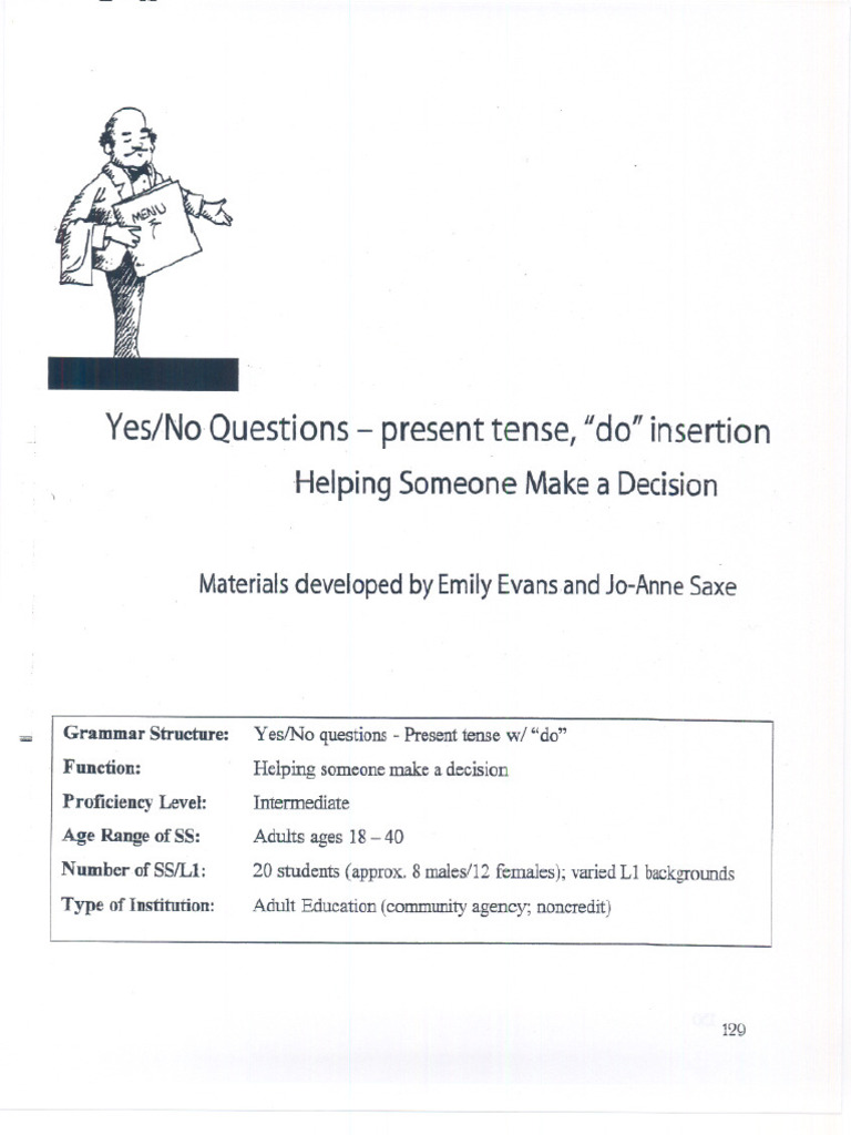 Yes No Questions | PDF