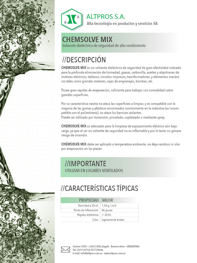 Chemsolve Mix | PDF