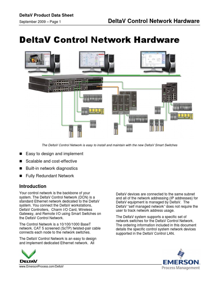 Deltav Control Network Hardware3591 | PDF | Network Switch | Computer Network