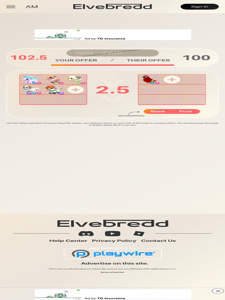 Adopt Me Value Calculator 3 | PDF