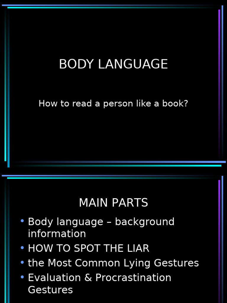 Body Language | PDF
