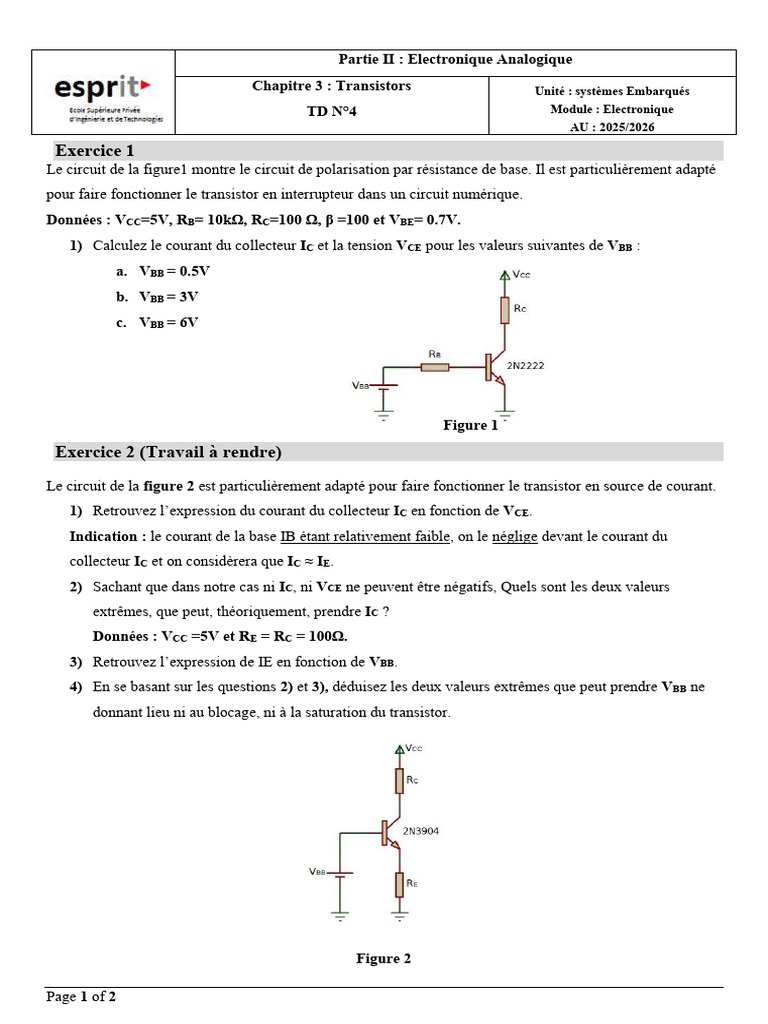 Calculs de Transistors en Circuits Numériques | PDF