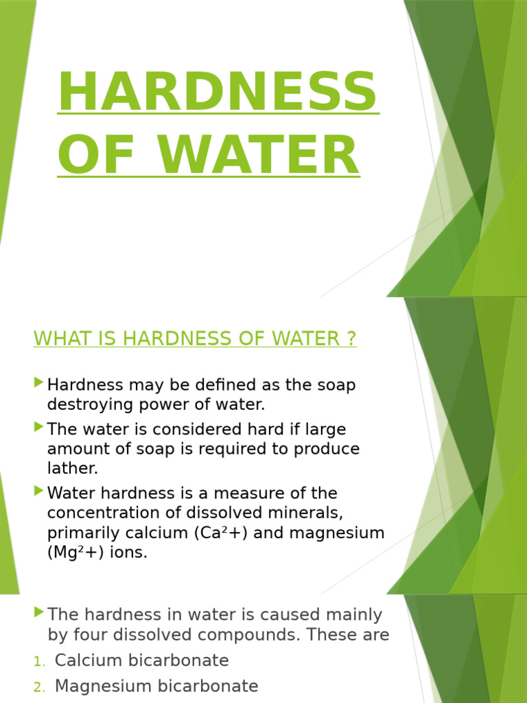 Understanding Water Hardness Explained | PDF