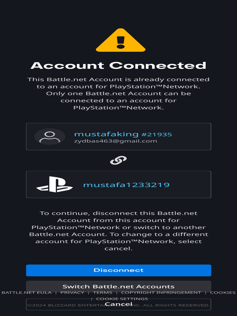 Battle.net Account Connection Alert | PDF
