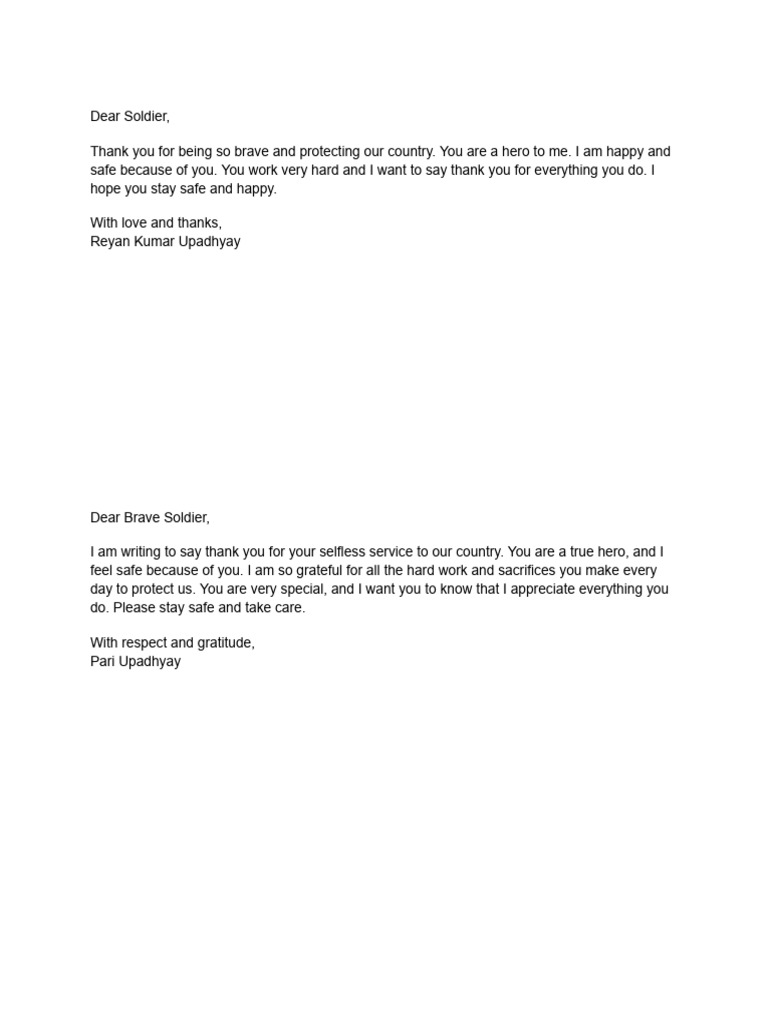 Dear Soldier, | PDF