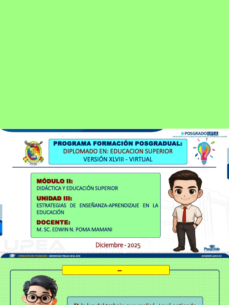 PPT - 3RA SESIÓN - 28-12-25 | PDF | Aprendizaje | Enseñando
