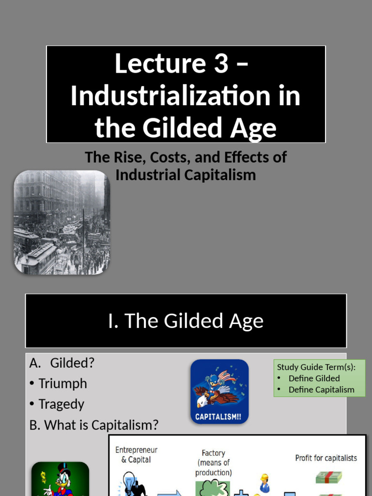Industrialization in the Gilded Age | PDF | Capitalism | Laissez Faire