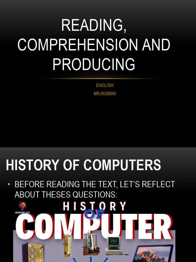 History of Computers Explained | PDF | Office Equipment | Computing