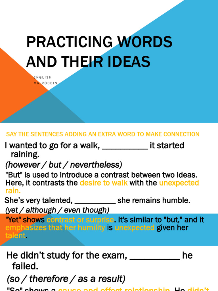 Linking Words and Their Usage Guide | PDF