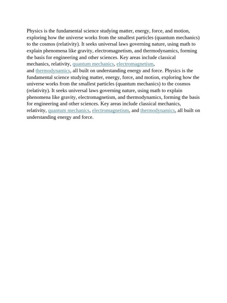 Physics | PDF