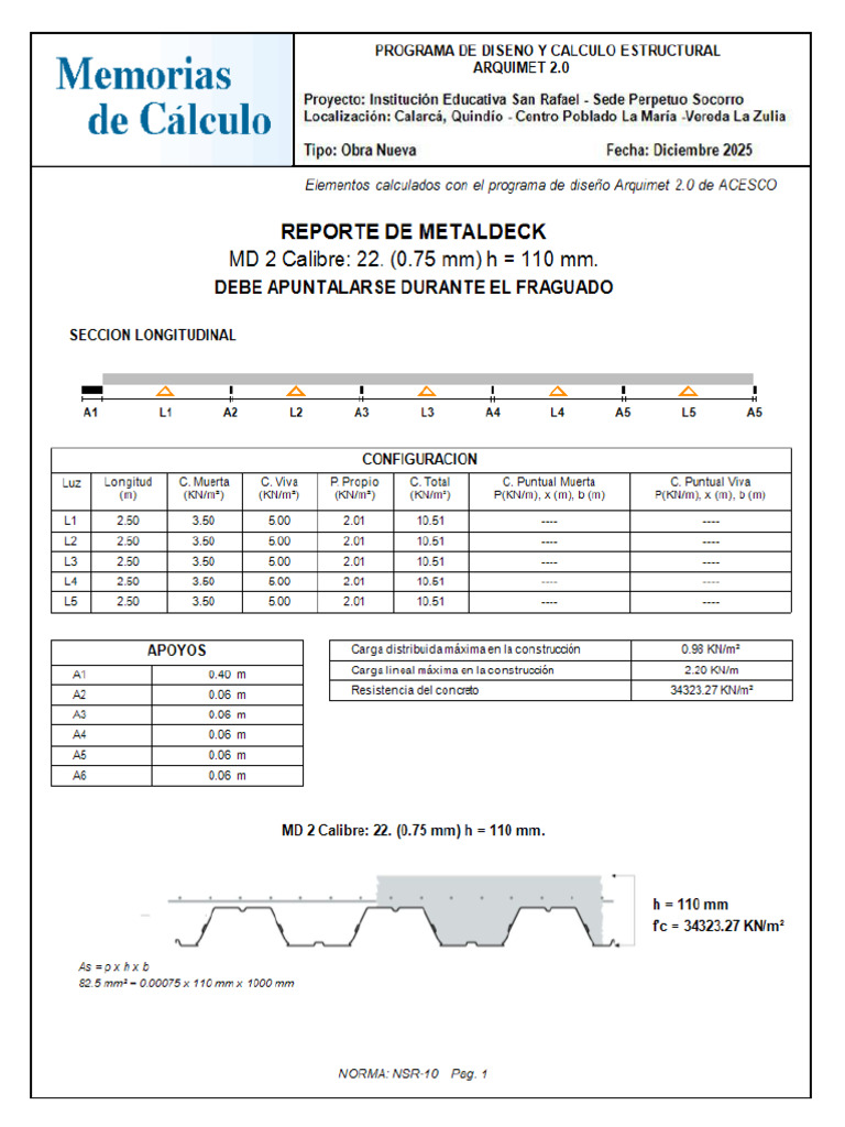 Metaldeck Pasillos | PDF
