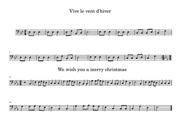Vive Le Vent D'hiver | PDF