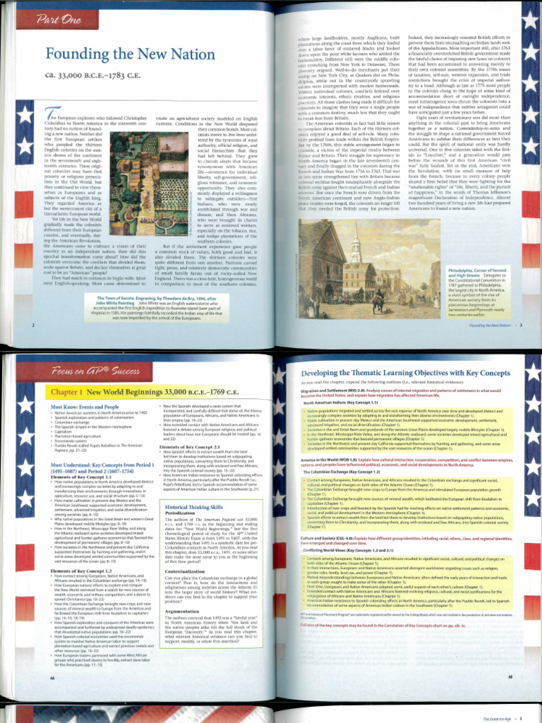 American Pageant - Chapter 1 | PDF | North America | Lake
