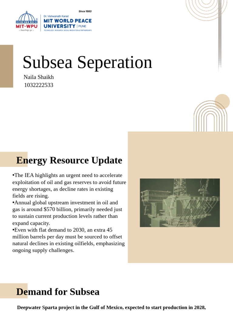 Subsea Separation Techniques and Innovations | PDF | Barrel (Unit ...