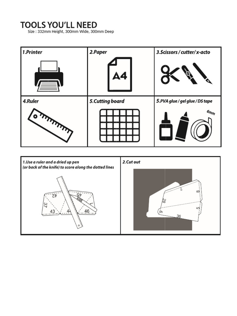 Dimensions of Product: 332mm x 300mm x 300mm | PDF