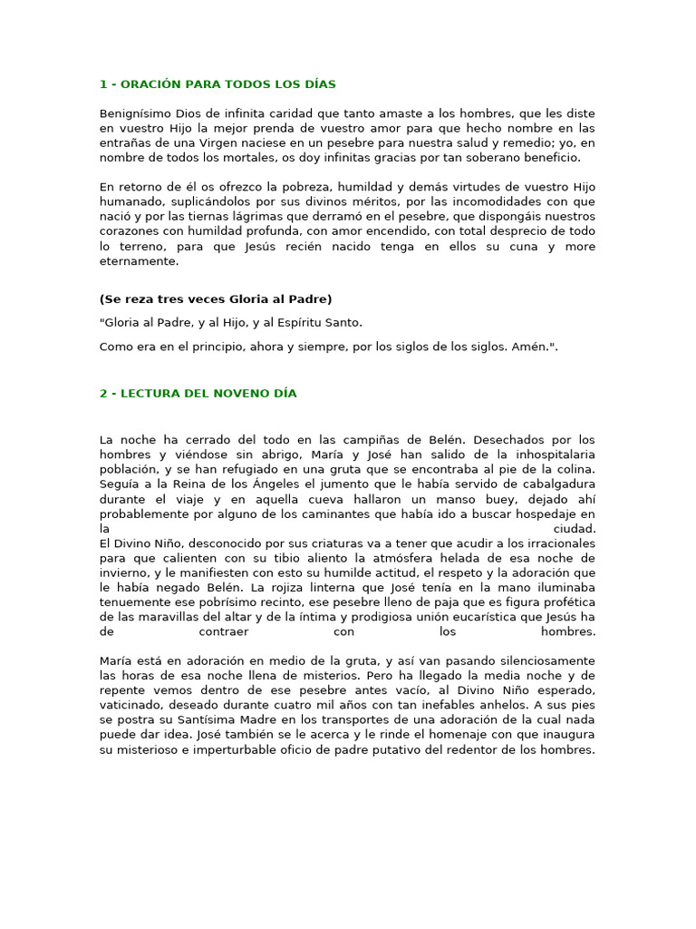 Noveno Dia | PDF