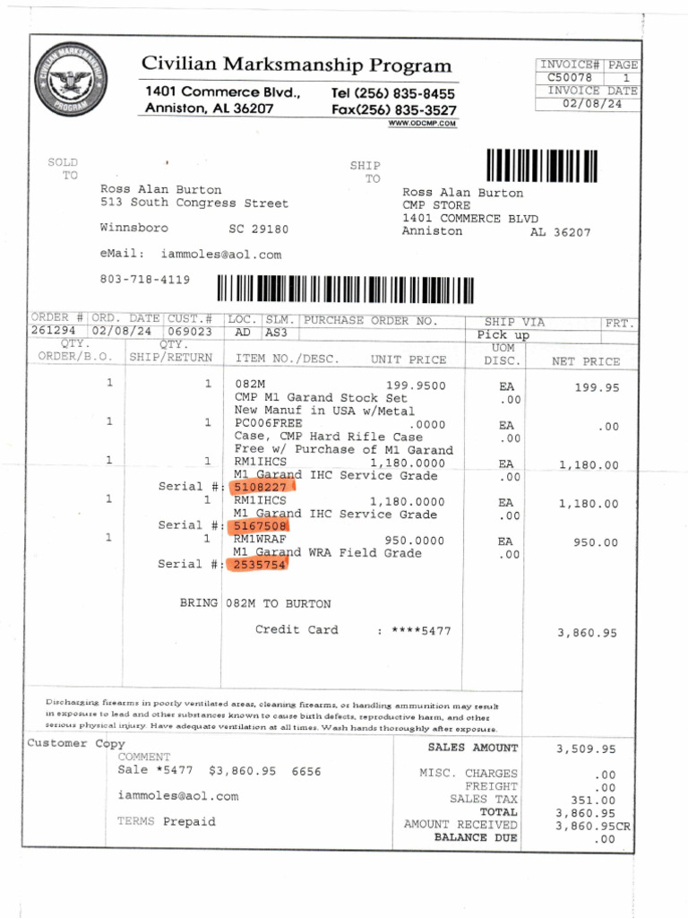 CMP Invoice | PDF