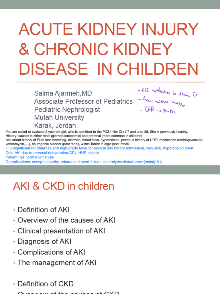 Acute-Kidney-Injury-and-CKD-in Children | PDF | Chronic Kidney Disease ...