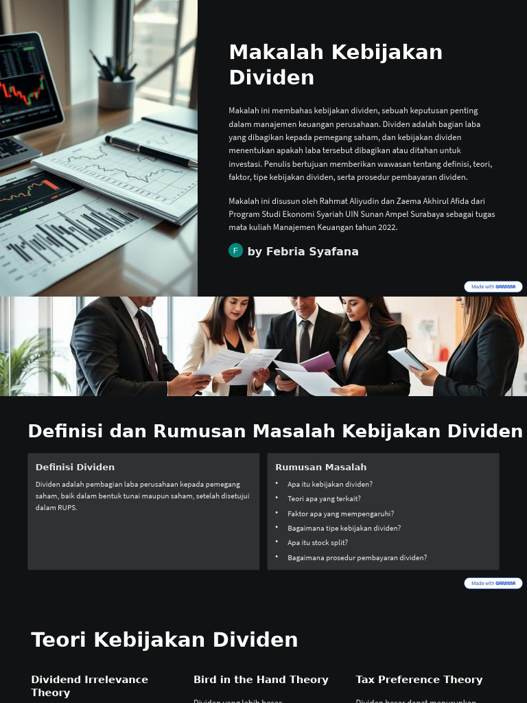 Makalah-Kebijakan-Dividen | PDF