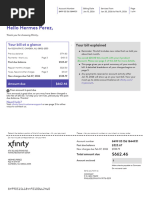 Xfinity Bill Statement Example PDF | PDF | Fee | Payments