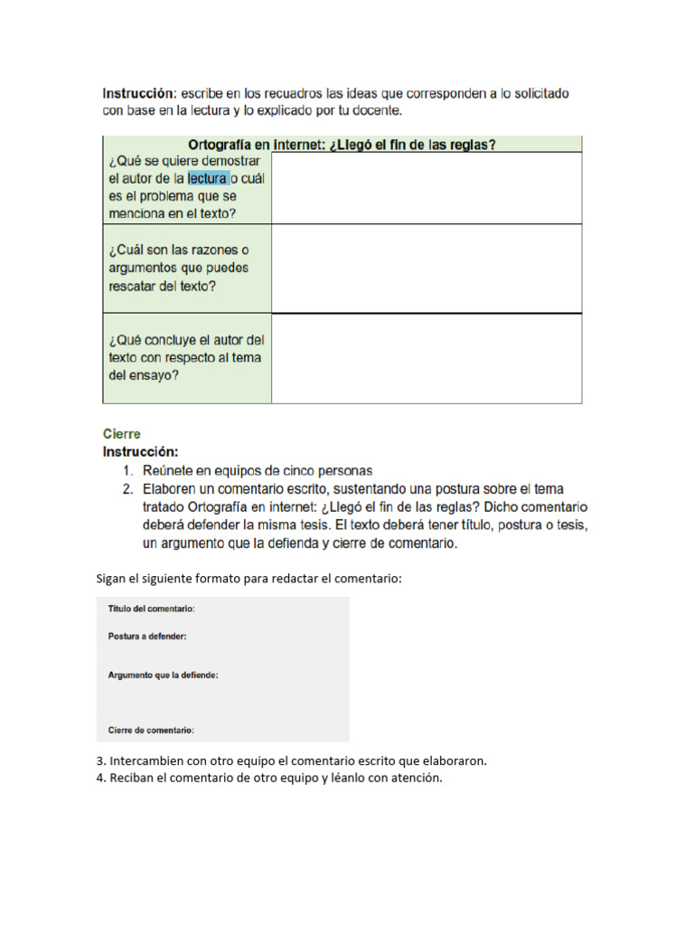 Ejercicio Fin de Las Reglas | PDF