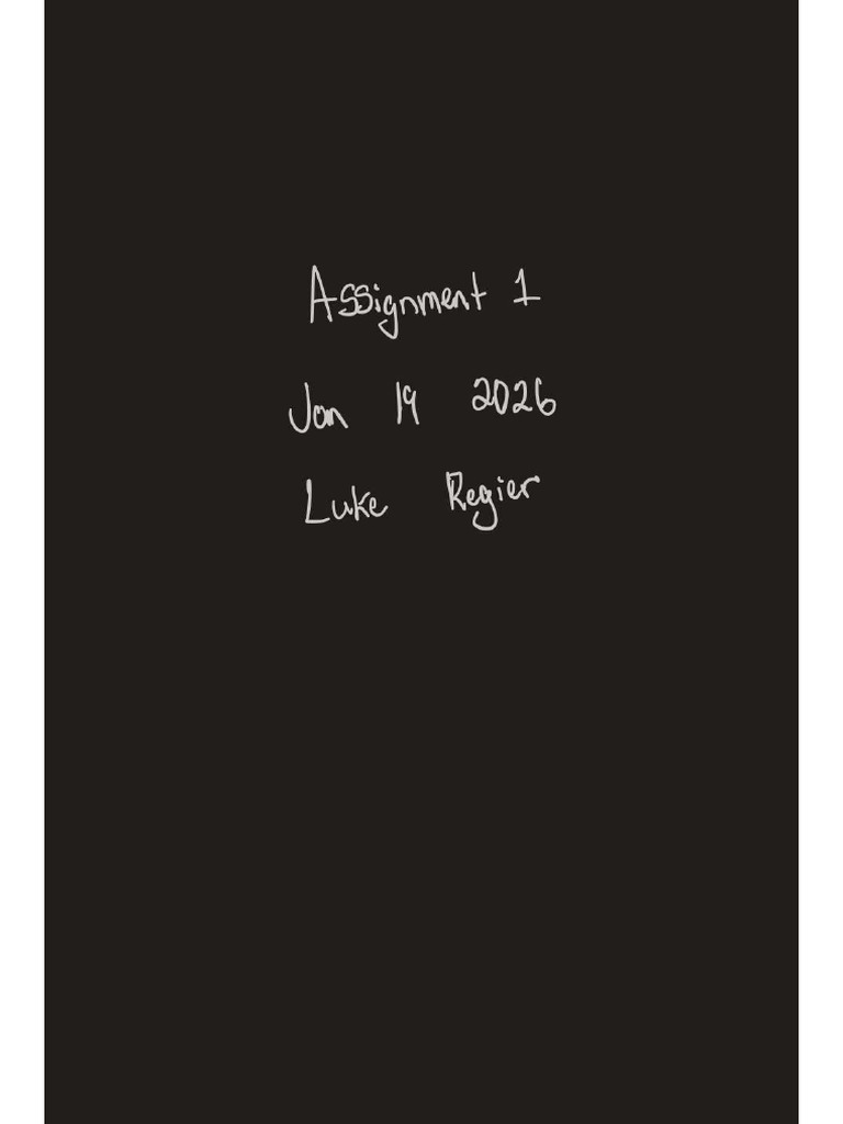 Assignment 1-Linear Algebra | PDF