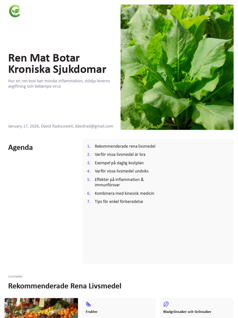01S Ren Mat - Botar kroniska sjukdommar | PDF