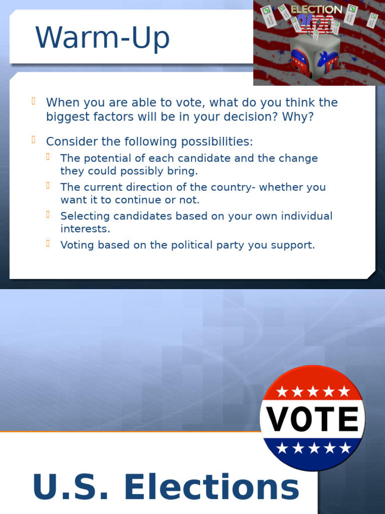U.S. Presidential Election Process Explained | PDF | United States ...