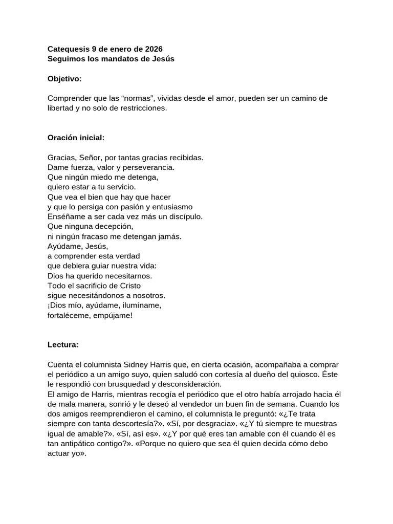 Seguimos Los Mandatos de Jesús (9 Enero) | PDF | Diez Mandamientos