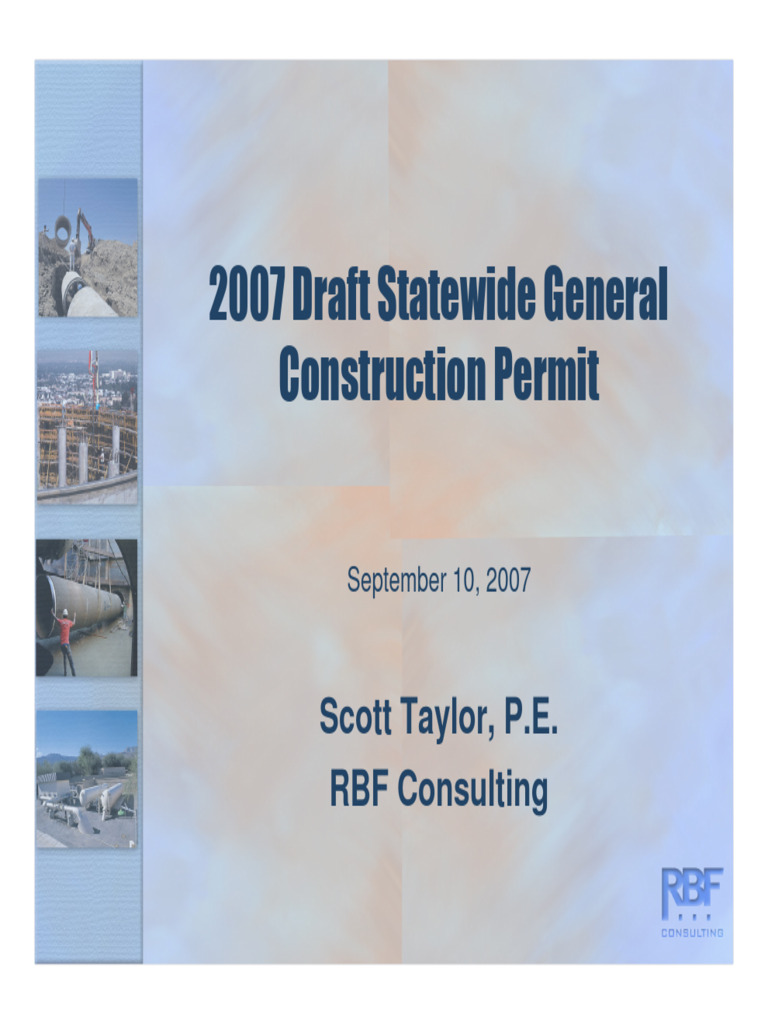 2007 Statewide Construction Permit Guide | PDF | Sediment | Erosion