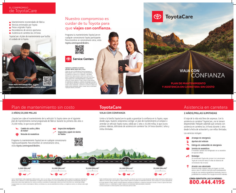 Mantenimiento y Asistencia ToyotaCare | PDF | Toyota | Transporte