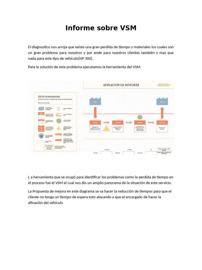 Mejora de Procesos con VSM en NP 300 | PDF