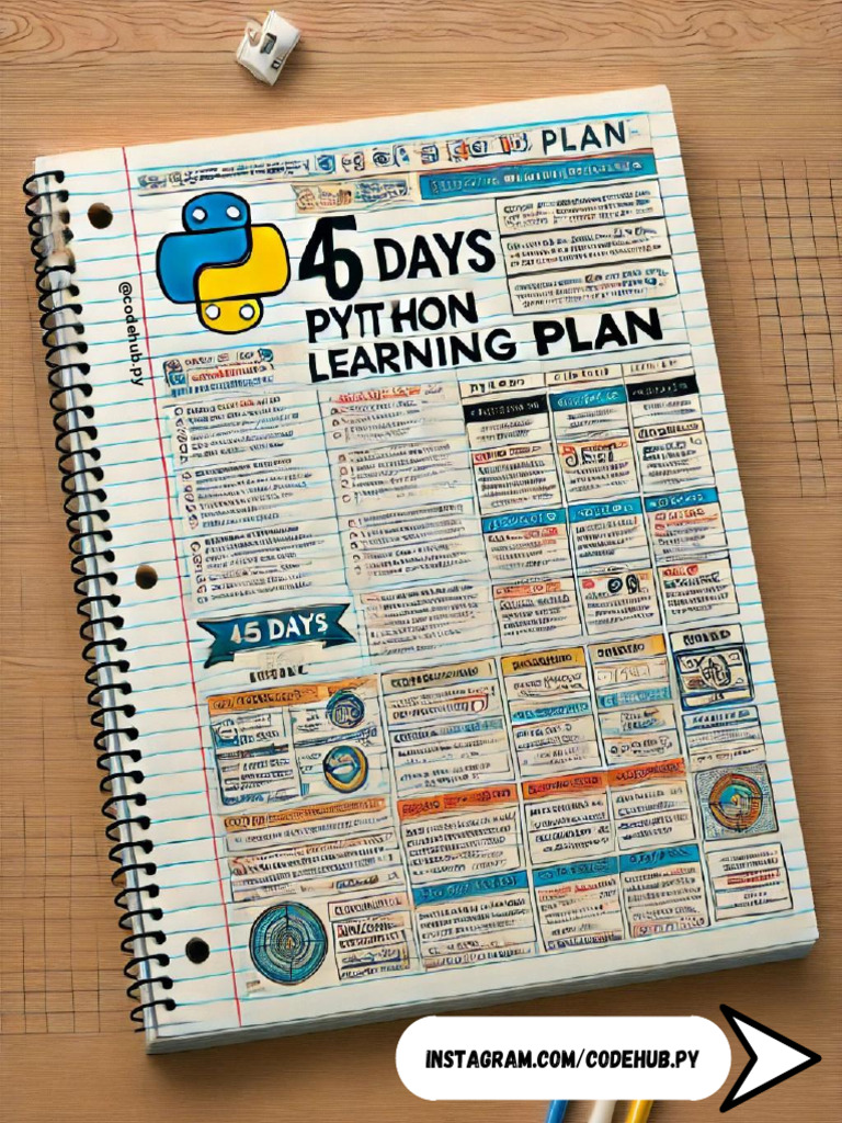 45-Day Python Learning Schedule | PDF | Python (Programming Language ...