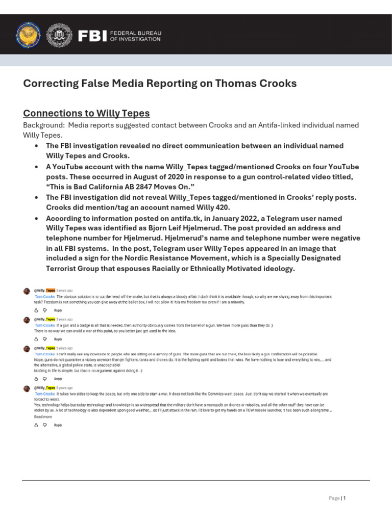 Crooks Narrative Corrections 1 | PDF